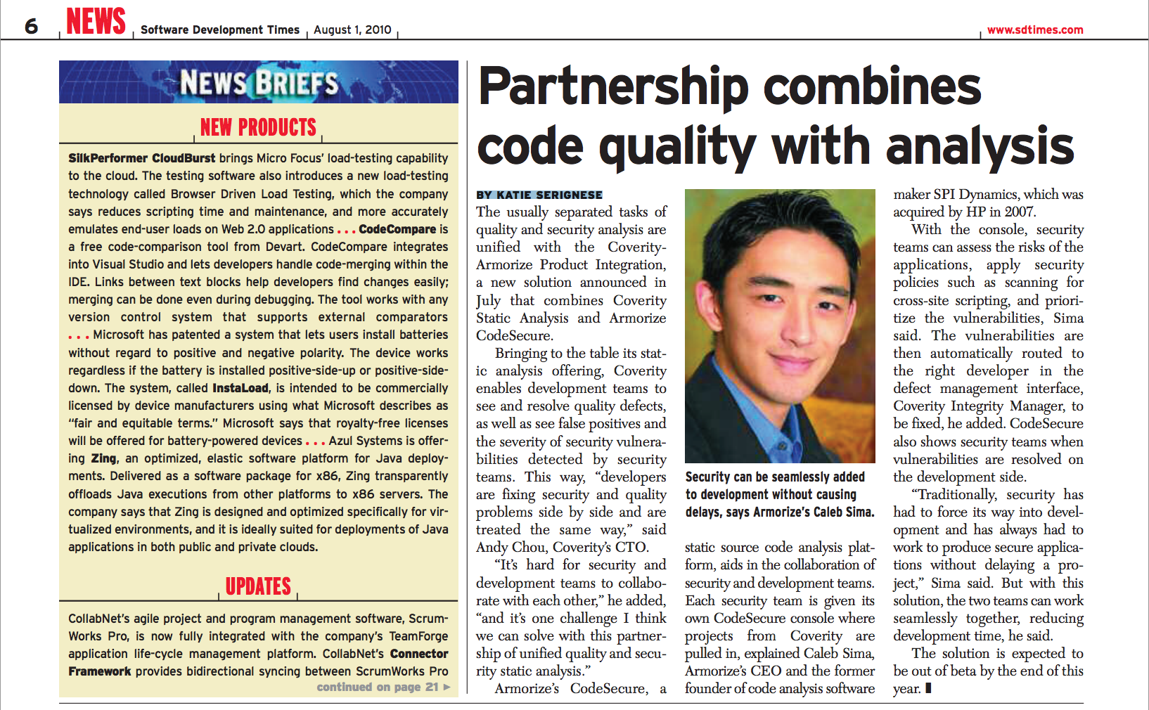 Partnership combines code quality with analysis - TechExcel